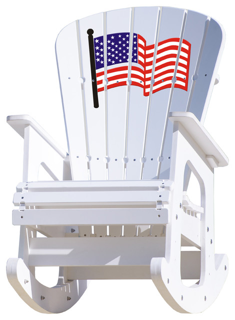 Rocking Chair - USA Flag - Contemporary - Adirondack Chairs - by Key ...