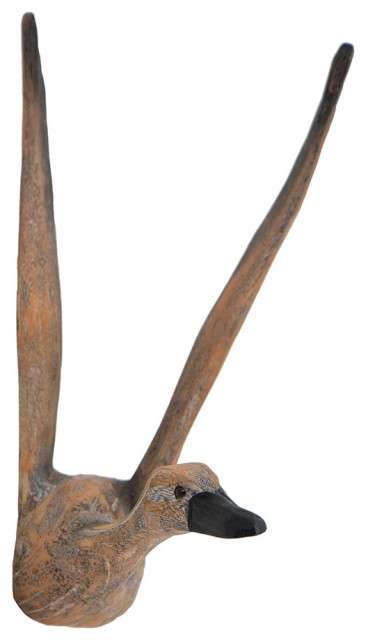 Set of Three Flying Geese Carved Wood 3D Wall Art - Contemporary - Wall ...