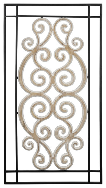 Modern Wooden Scroll Wall Decor - French Country - Wall Accents - by ...