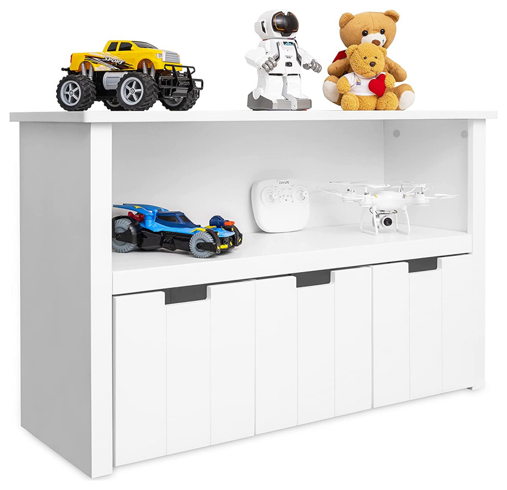 Kids Toy Storage Cabinet, Toddler's Room 3-Drawers - Contemporary ...