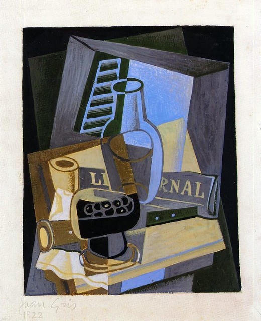 Juan Gris Still Life in Front of the Window - 20" x 25" Premium Canvas ...