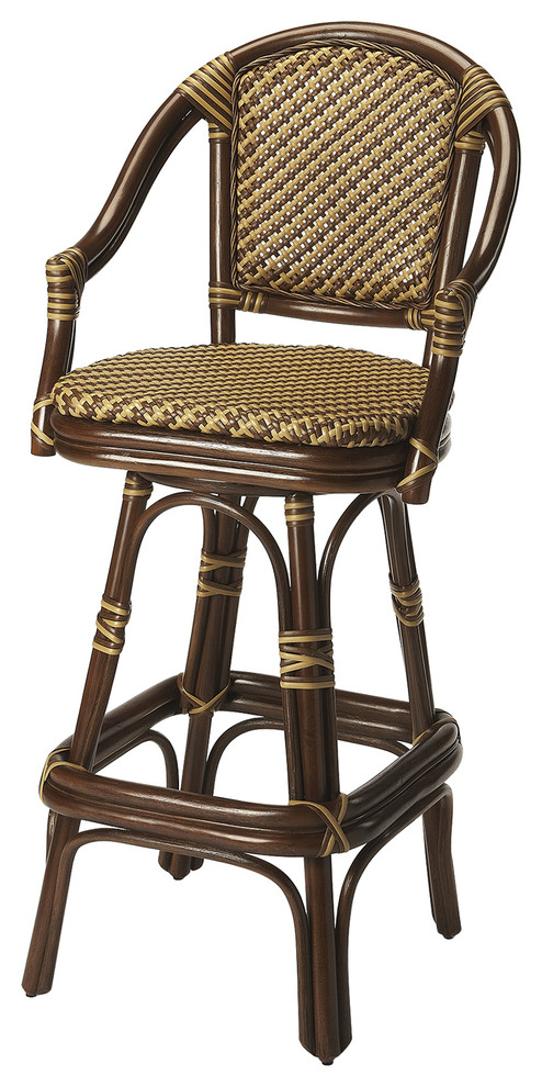 Designer's Edge Bar Stool, Multi-Color - Tropical - Bar Stools And ...