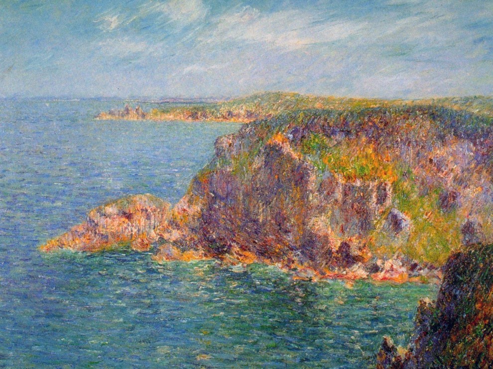 Tile Mural, Cape Freheil by Loiseau Ceramic, Ceramic, Glossy - Beach ...