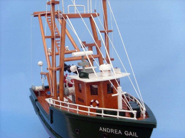 Wooden Andrea Gail, The Perfect Storm Model Boat, 16" - Decorative ...