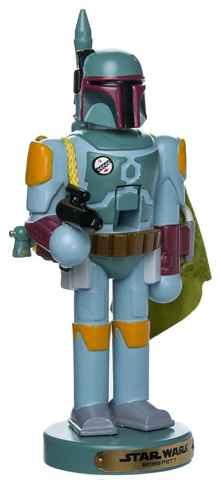 Kurt Adler Star Wars Boba Fett Nutcracker, 10" - Traditional - Holiday ...