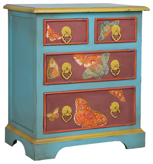 ELK HOME 642042 Caravan Cottage Side Chest - Farmhouse - Accent Chests ...