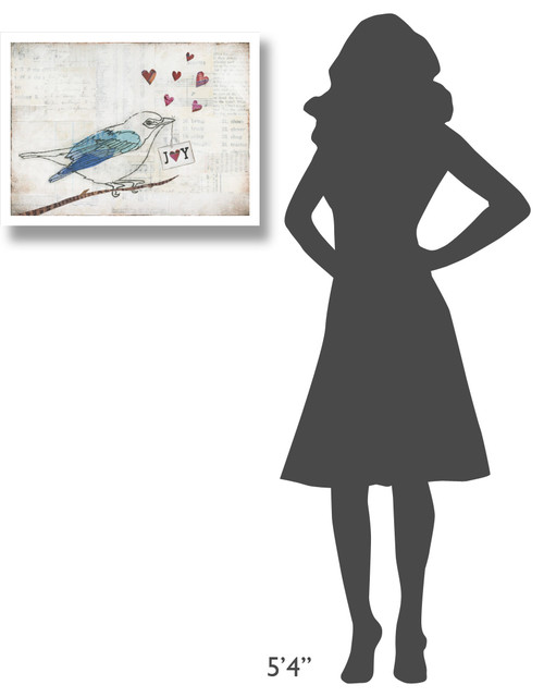 "Love Birds I Joy" Digital Paper Print by Courtney Prahl, 18"x14", 26 ...