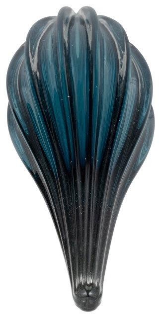 Glass, 19" Paperweight Teal, 5x5x19 inches - Contemporary - Decorative ...