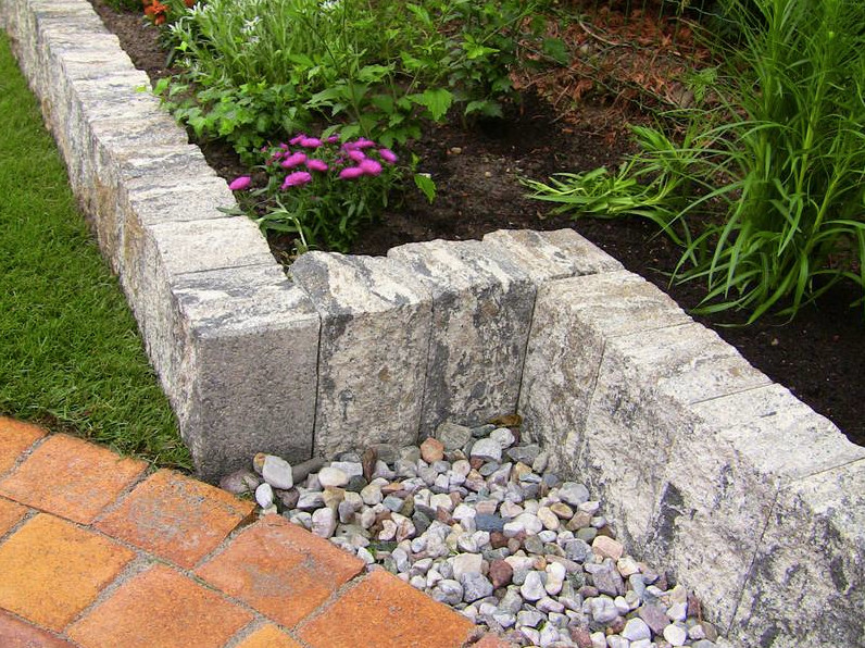 Terrassengestaltung mit Beetabgrenzung - Traditional - Landscape ...