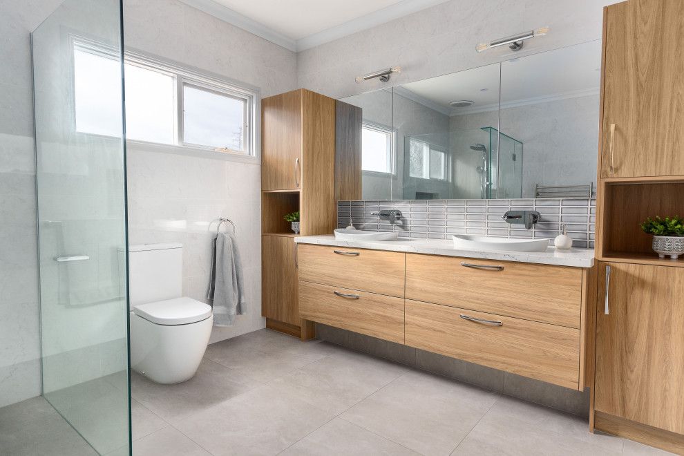 Spectacular Blend of Warmth in this Modern Ensuite Renovation ...