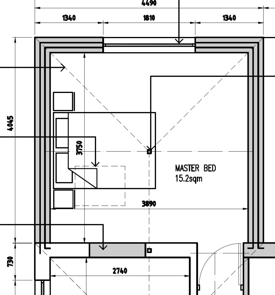 15m2 Bedroom Best Layout To Fit Ensuite And A Modern Design Wardrobe