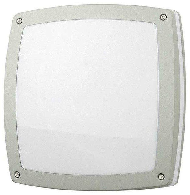 Stone Lighting Outdoor Wall Lux Square Open Silver Incandescent ...