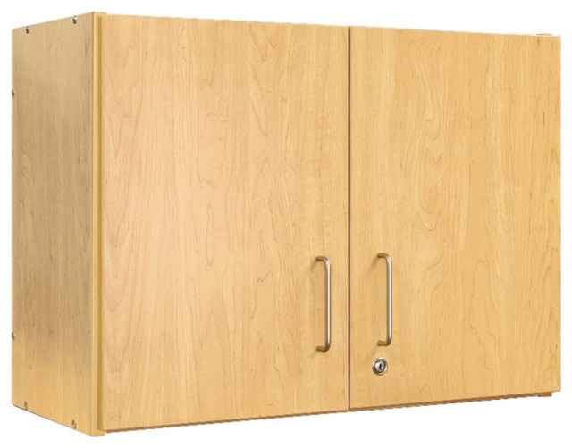 Tot Mate 22.5" 2-Level Contemporary Wood Composite Wall Cabinet in ...