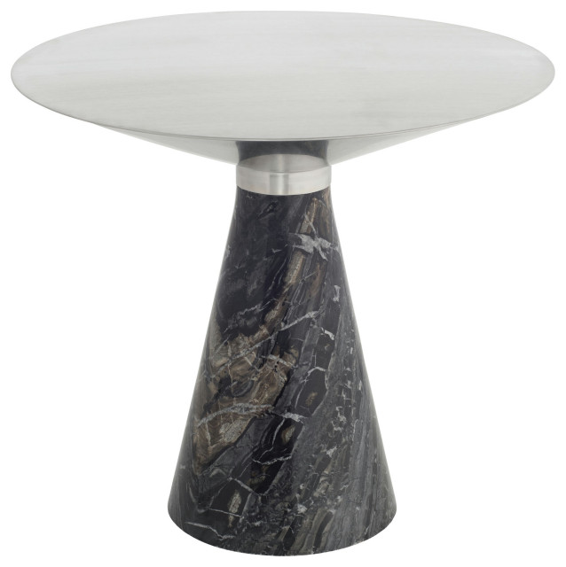 Iris Silver Metal Side Table, HGNA540 - Contemporary - Side Tables And End Tables - by Beyond ...