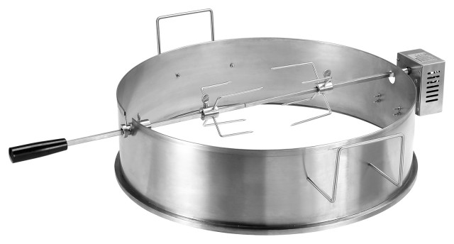 VEVOR BBQ Rotisserie Ring Kit for 22" Kettle Charcoal Grills Stainless ...