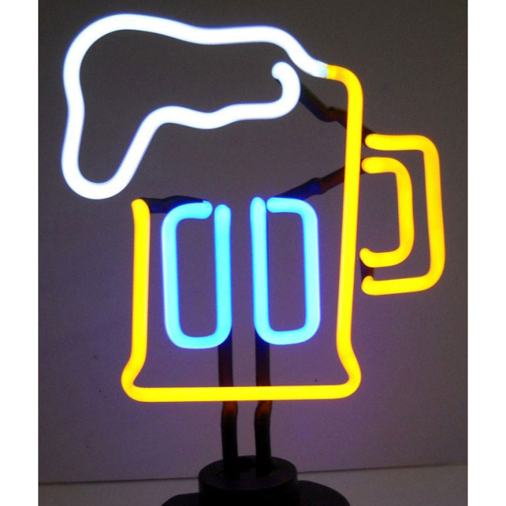 Neonetics Beer Mug Neon Sculpture - Modern - Game Room Wall Art And ...