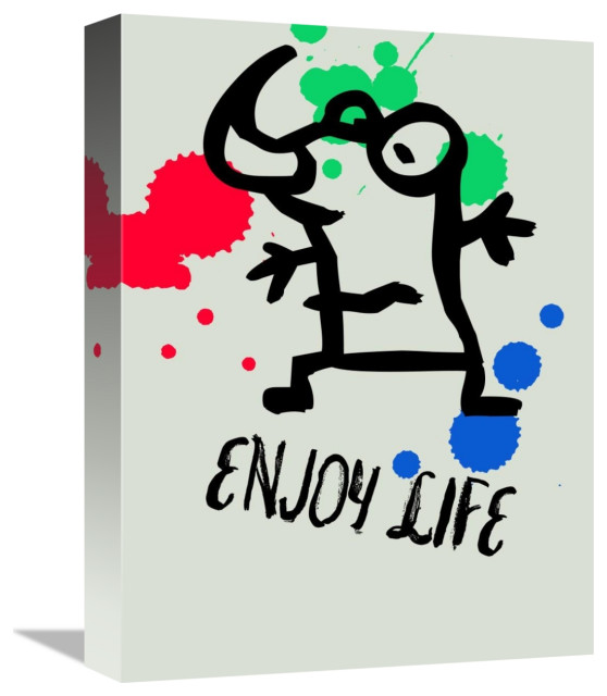 "Enjoy Life Poster 1" Fine Art Print, 12" x 16" - Modern - Prints And ...