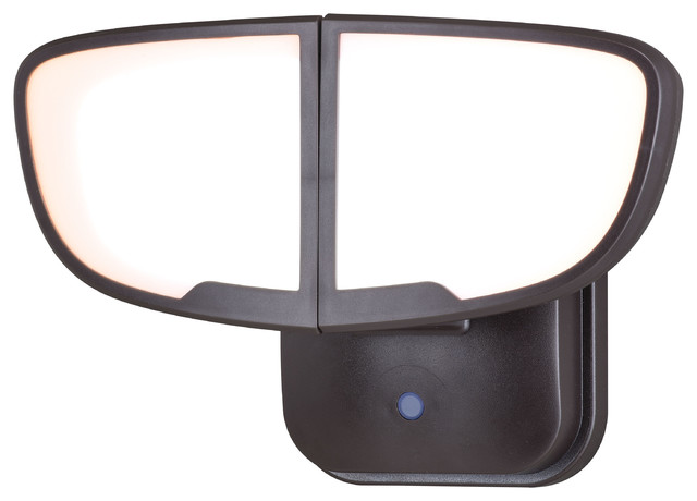 Omicron 2L LED Dusk-to-Dawn Security Light Bronze - Transitional ...