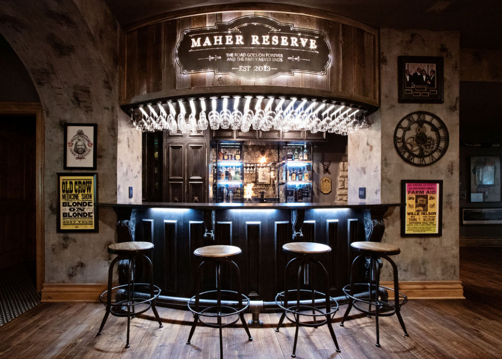 Steampunk inspired bar - Industrial - Home Bar - Kansas City - by Amy ...