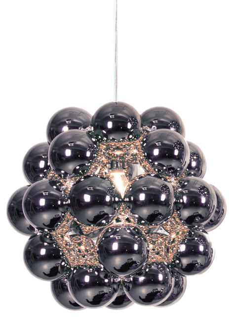 Innermost Modern Beads Penta Pendant Light, Gunmetal Gray ...