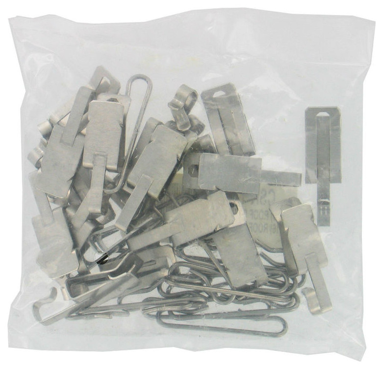 Easy Heat® CSK-12 Roof & Gutter De-Icing Cable Clips & Spacers, Silver ...