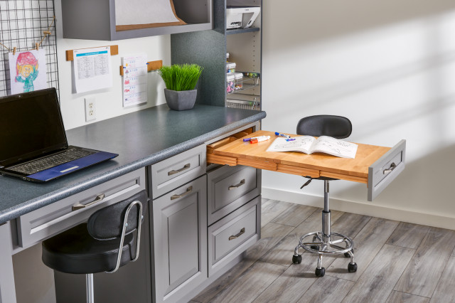 Wood Tambour Table - Home Office - by Rev-A-Shelf | Houzz IE