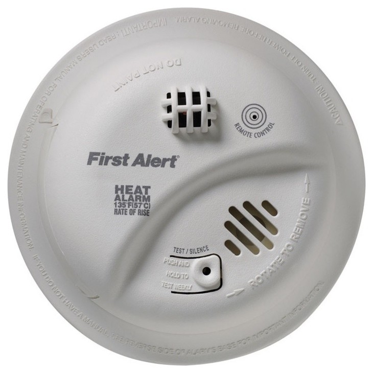 First Alert Hardwire Heat Alarm With Battery Backup - Contemporary ...