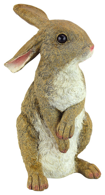 Hopper the Bunny Standing Garden Rabbit Statue - Farmhouse - Garden ...