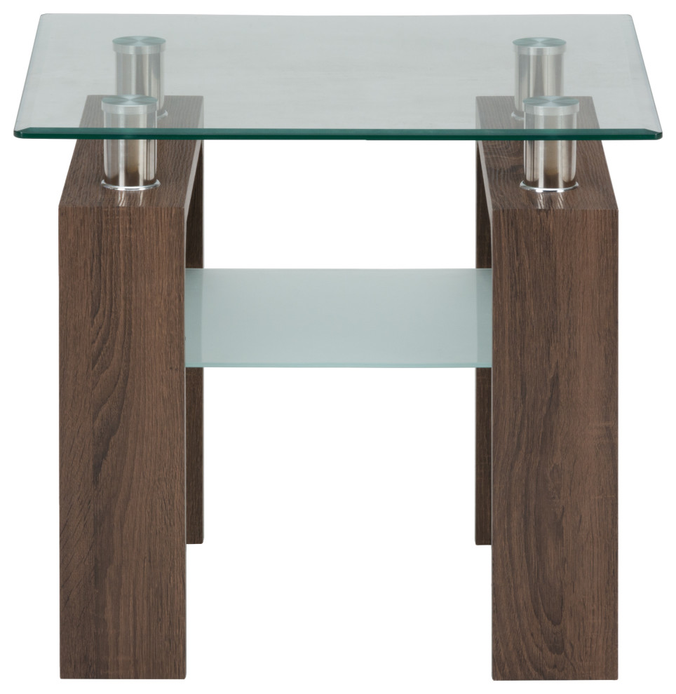 Compass Rectangle Cocktail Table - Contemporary - Side Tables And End ...
