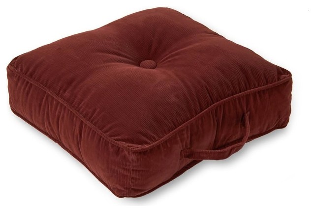 21-inch Square Stackable Floor Pillow - Contemporary - Floor Pillows ...