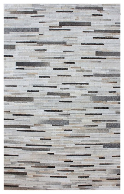 Joico Hand Stitched Leather Patchwork Rug 16X16 - Contemporary - Area ...