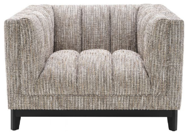 Beige Upholstered Channel Stitched Chair | Eichholtz Ditmar ...
