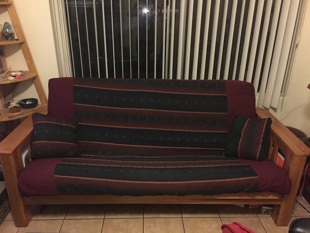 Solid Oak wood Futon Frame Sofa Bed Set Package - New York - by Urban ...