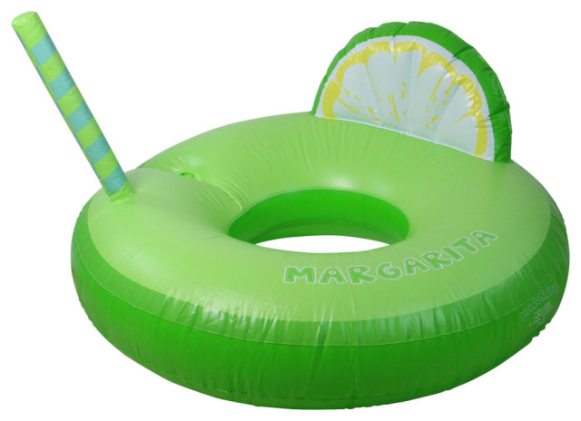 Inflatable Green Margarita Lime Wedge Swimming Pool Float 41" - Modern ...