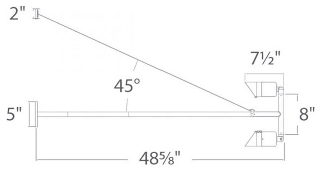 Endurance LED Double Signage-Light 4000K, Architectural Graphite ...