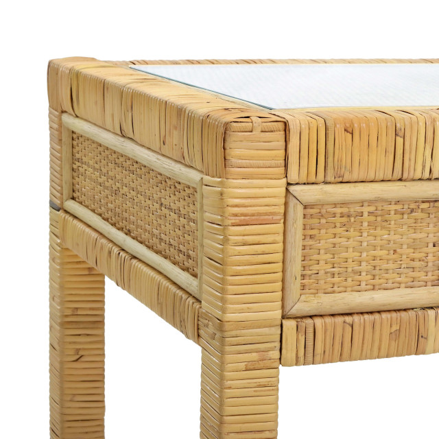 Amara Rattan Desk - Tropical - Desks And Hutches - by TOV Furniture | Houzz