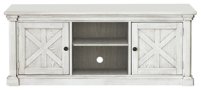 Furniture of America Vallie Cottage Wood 60-Inch TV Stand in Antique ...