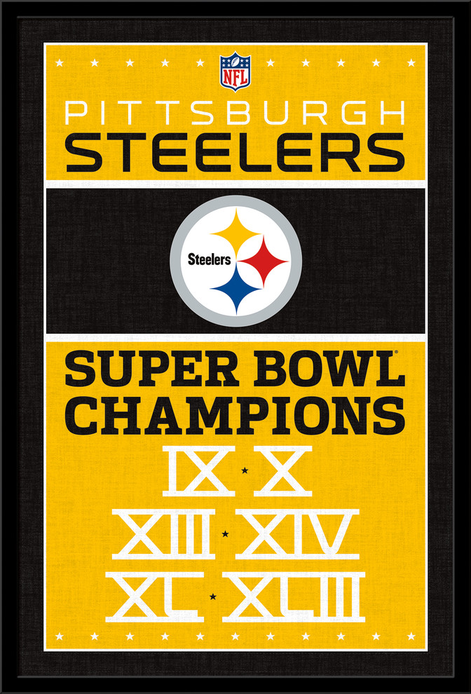 Pittsburgh Steelers Champions Poster, 24.25"x35.75" - Contemporary ...