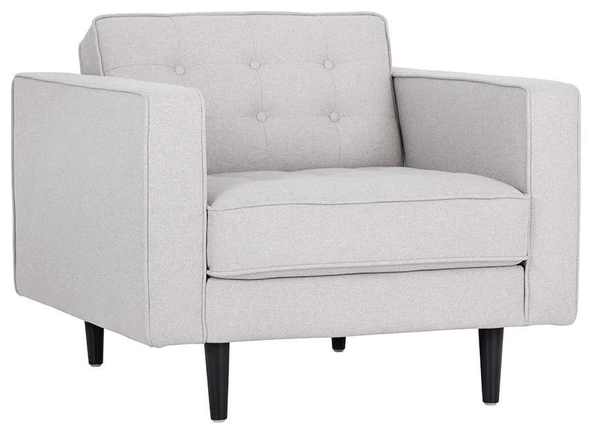 Barneston Armchair, Light Gray - Midcentury - Armchairs And Accent ...