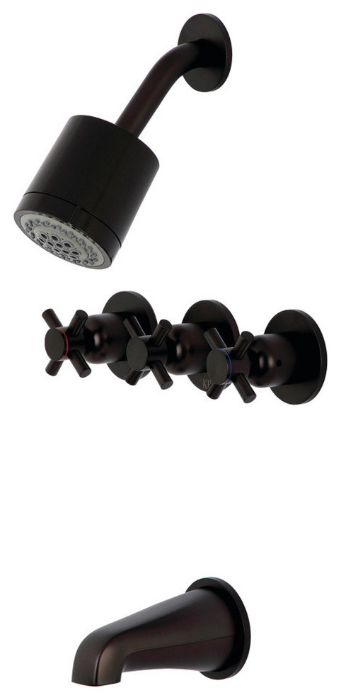 KBX8135DX Concord Three-Handle Tub & Shower Faucet, Oil Rubbed Bronze ...