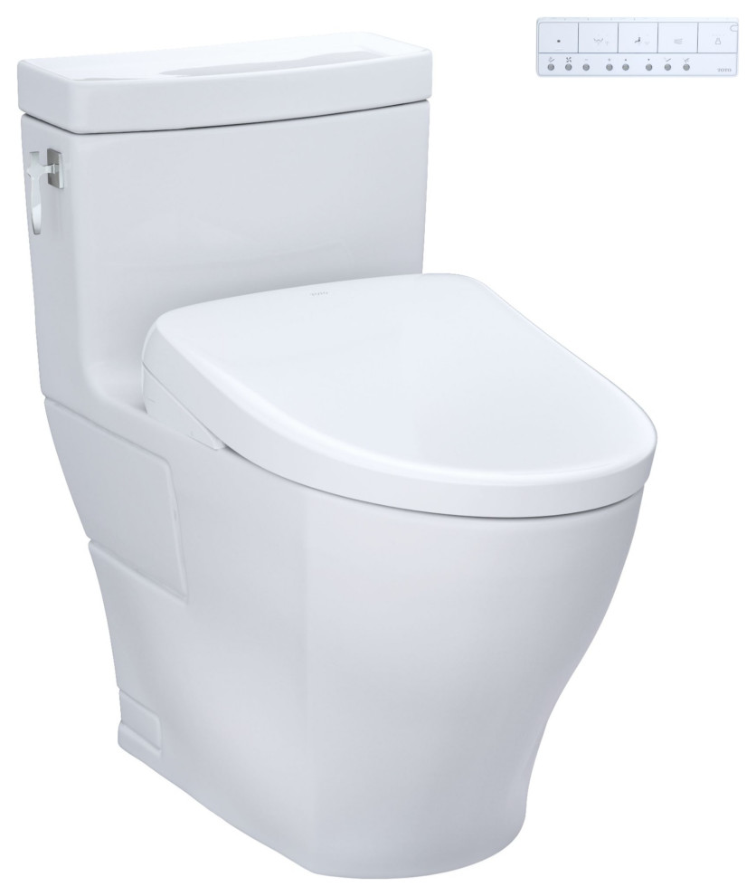 Toto 1.28 GPF One Piece Elongated Toilet - Contemporary - Toilets - by ...