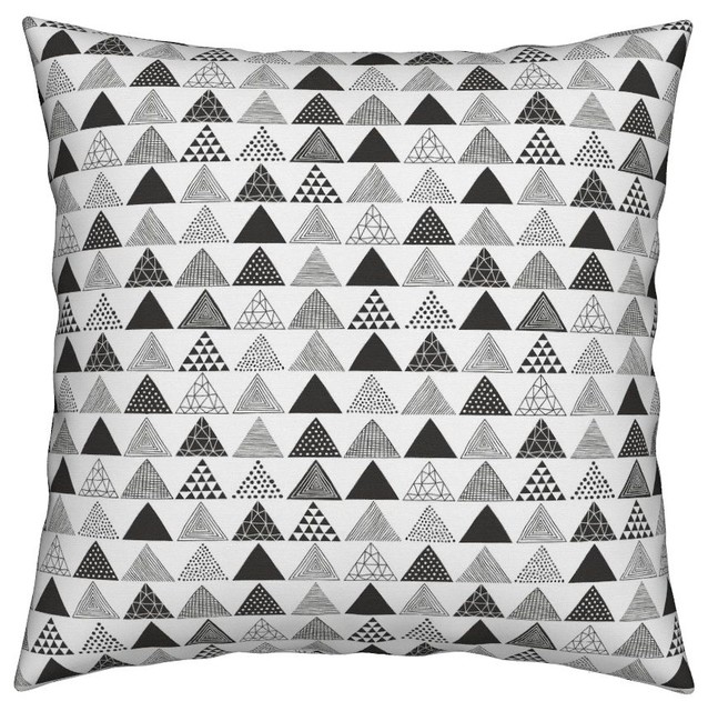 Triangle Triangles Aztec Tribal Geometric Throw Pillow - Scandinavian ...