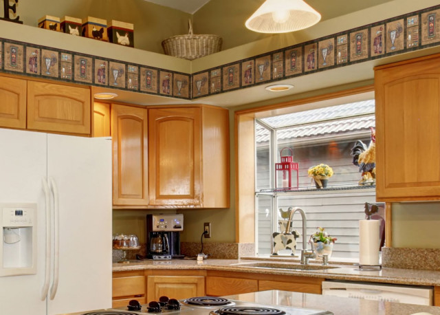 Classic Wallpaper Border Country Cards Brown Beige 6.75"x15 ...