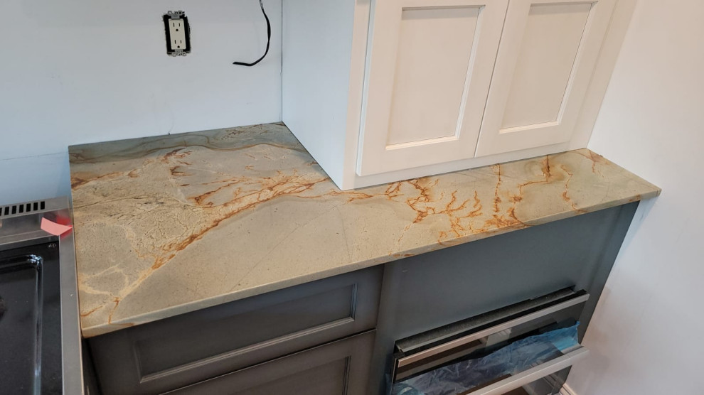 3/4" Roma Blue Quartzite Kitchen Countertops - Contemporary - Kitchen ...