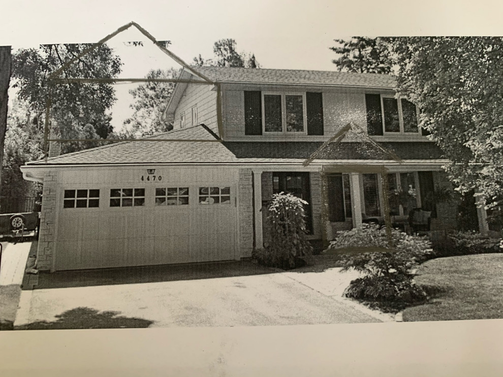 Facade Update: 1960s suburban colonial
