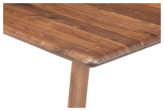 88 Inch Dining Table Walnut Brown Scandinavian - Midcentury - Dining ...