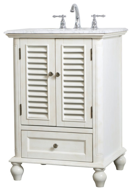 Home Living Single Bathroom Vanity, 24 - Traditional - Bathroom ...