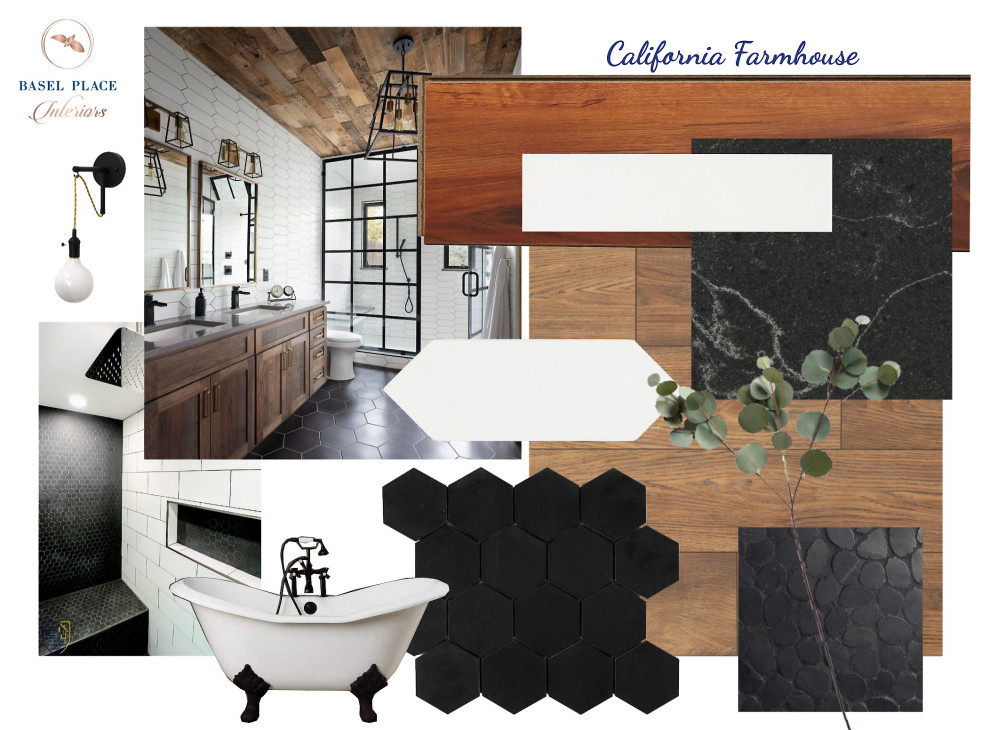 Modern Farmhouse Master Bathroom - Farmhouse - Bathroom - by Basel ...