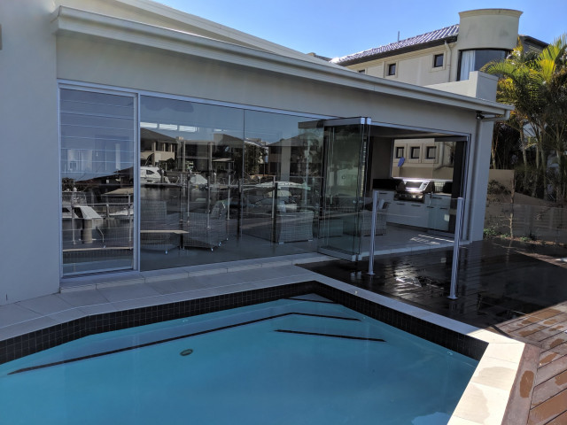 Outback Frameless Glass Bifolding door system - Modern - Gold Coast ...