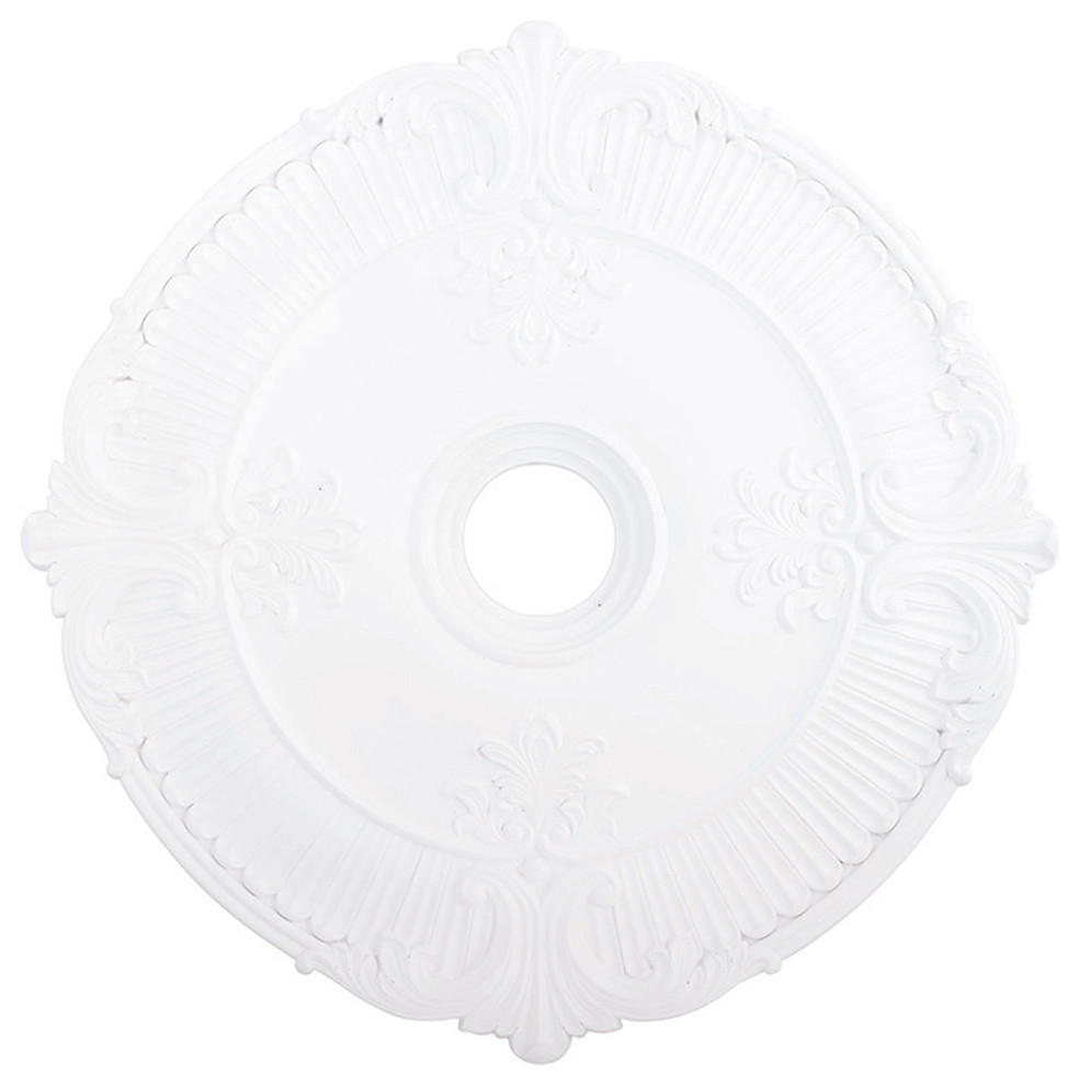 Buckingham Ceiling Medallion, White - Traditional - Ceiling Medallions ...